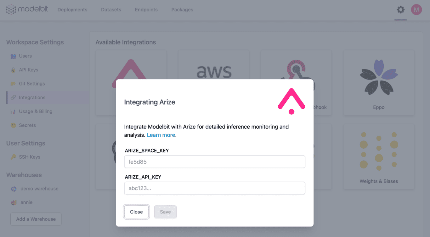 Modelbit + Arize: Enabling Rapid ML Model Deployment and Monitoring ...