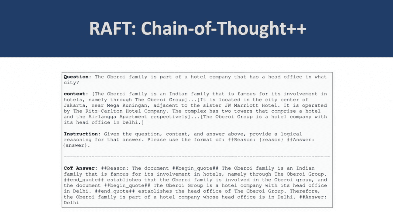 RAFT: Adapting Language Model to Domain Specific RAG - Arize AI