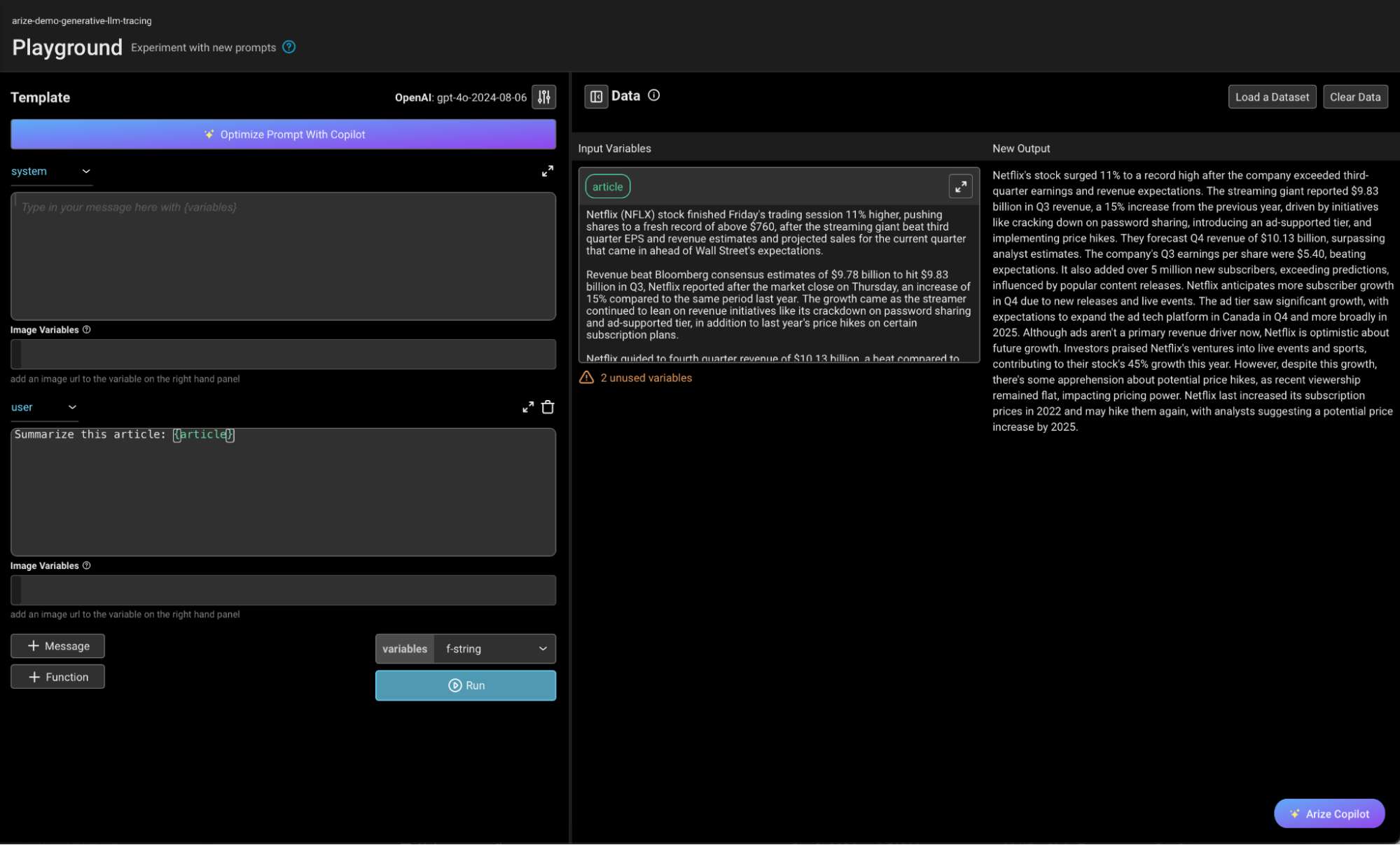 Prompt Optimization - Arize AI