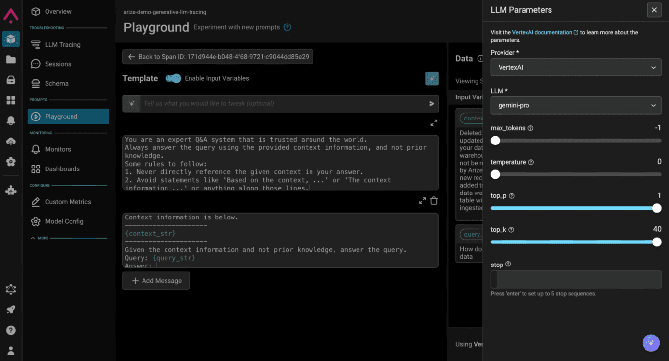 Arize, Vertex AI API: Evaluation Workflows to Accelerate Generative App Development and AI ROI ...