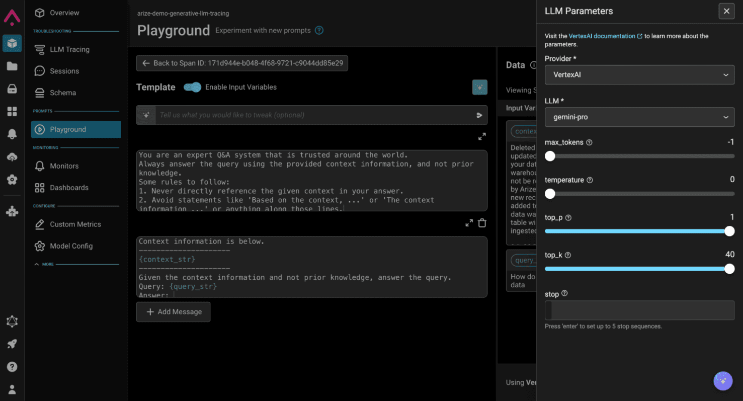 Arize, Vertex AI API: Evaluation Workflows to Accelerate Generative App ...
