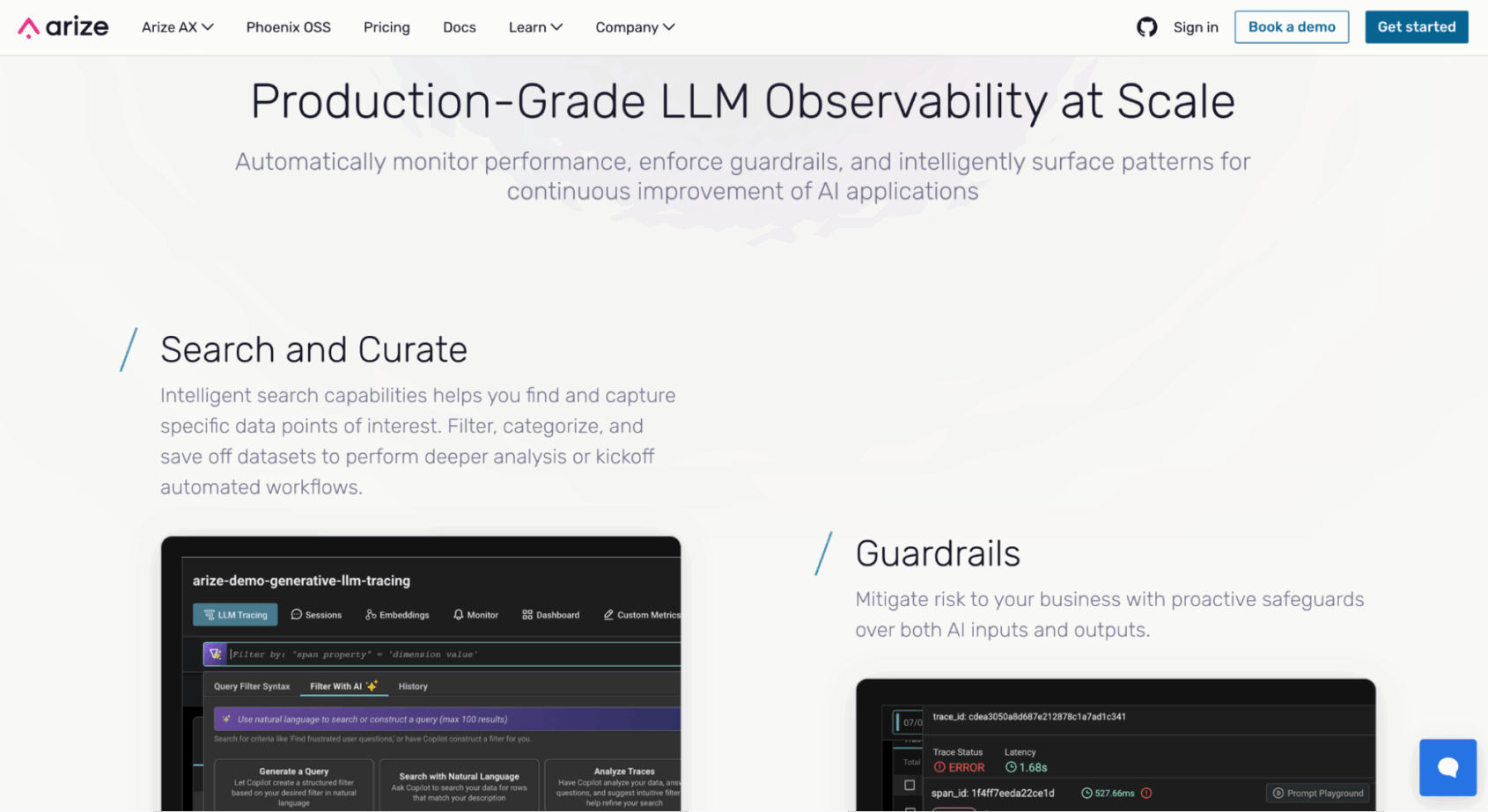 Top LLM Tracing Tools - Arize AI
